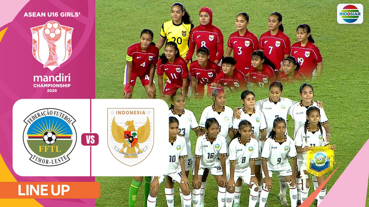 Timor Leste vs Indonesia - Line Up & Kick Off | AFF U-16 Girls Mandiri ...