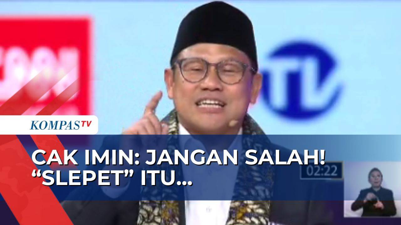 Sampaikan Visi Misi di Debat Cawapres, Muhaimin Bawa Istilah Slepet ...
