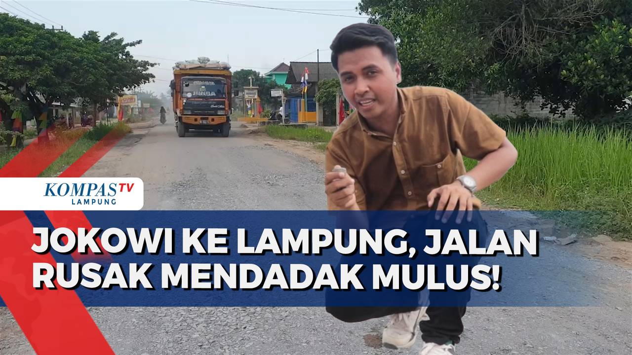 Begini Kondisi Jalan Rusak Rumbia Lampung Tengah yang sedang Dikebut ...