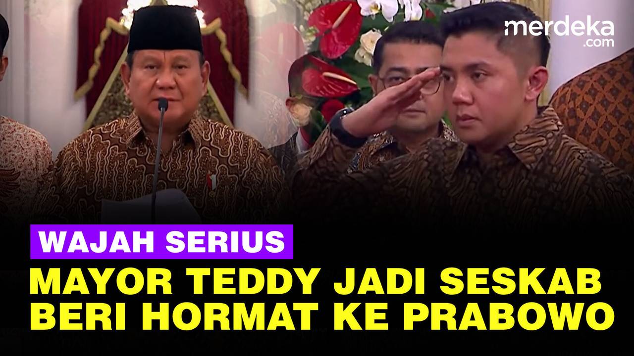 Wajah Serius Mayor TNI Teddy Ditunjuk Jadi Seskab, Langsung Hormat ke ...
