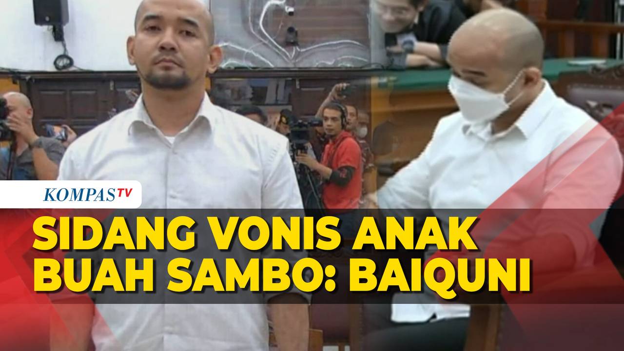 [FULL] Sidang Vonis Obstruction of Justice Baiquni Wibowo Dipidana 1 Tahun Penjara - Kompas TV ...