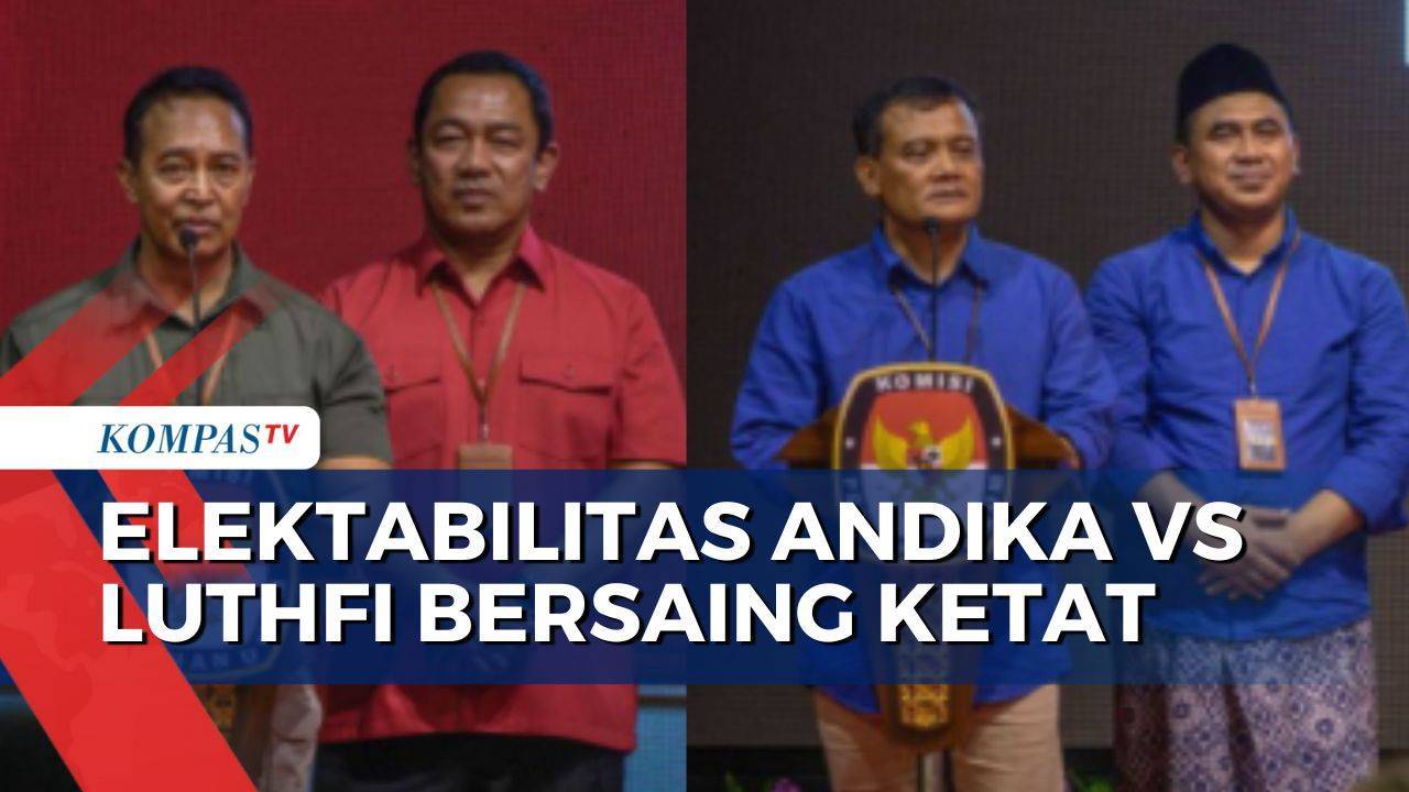 Hasil Survei Litbang Kompas: Elektabilitas Andika-Hendrar 28,8 Persen, Luthfi-Taj Yasin 28,1 ...