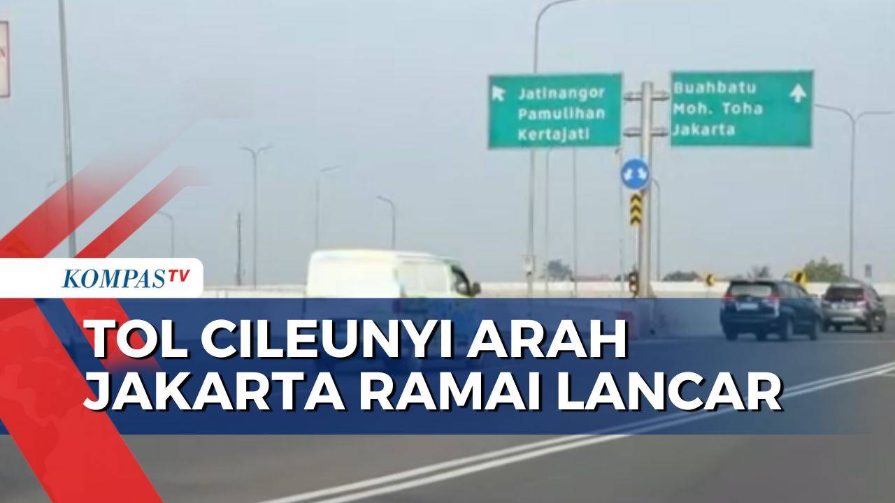 Pantauan Arus Balik Tol Cileunyi Arah Jakarta: Ramai Lancar | 28 April 2023 - Kompas TV | Vidio