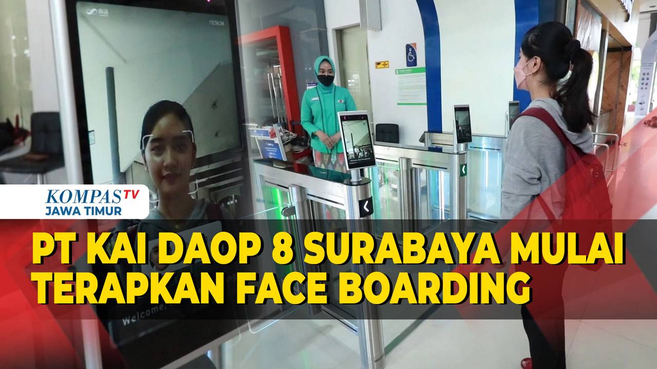 PT KAI Daop 8 Surabaya Mulai Terapkan Boarding Kereta Api Dengan Pindai ...