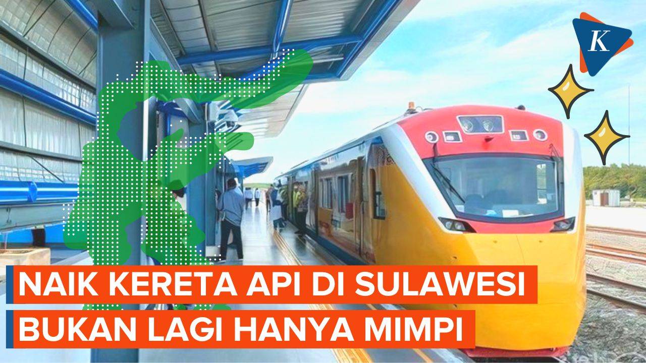 Kereta Api Pertama di Sulawesi Rute Makassar-Parepare Resmi Beroperasi ...