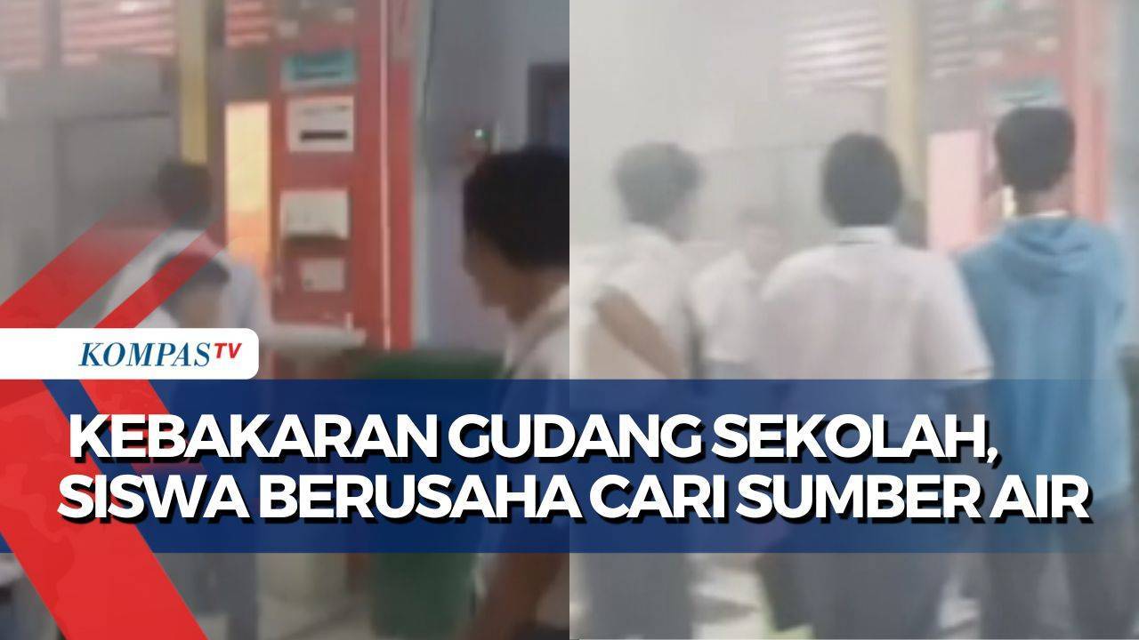 Api Hanguskan Gudang SMAN 82 Jakarta, Sejumlah Siswa Cari Sumber Air ...