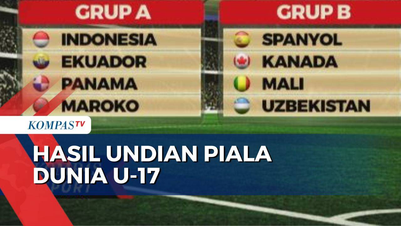 Hasil Undian Piala Dunia U-17: Indonesia Tergabung di Grup A - Kompas TV | Vidio