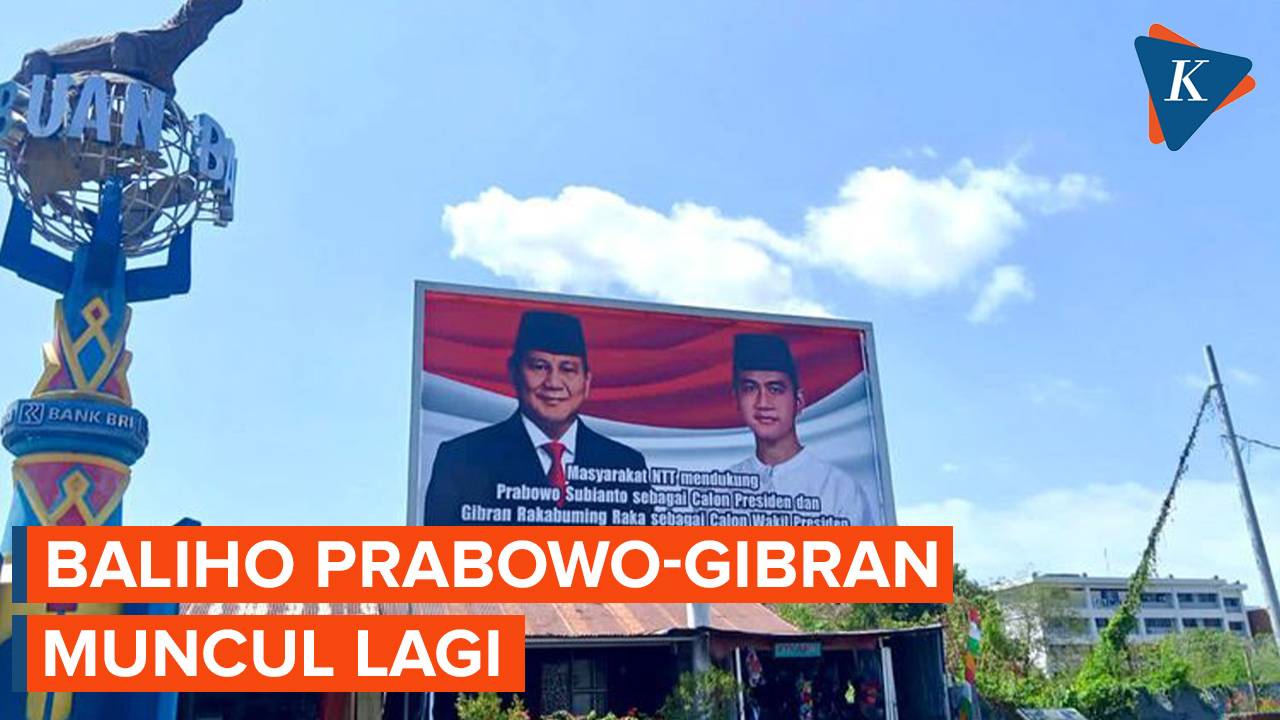 Baliho Prabowo-Gibran Muncul Lagi di Labuan Bajo, Ukuran Lebih Besar - Kompascom | Vidio