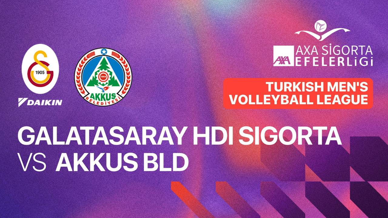 Galatasaray HDI Sigorta vs Akkus Bld - Full Match | Turkish Men's ...