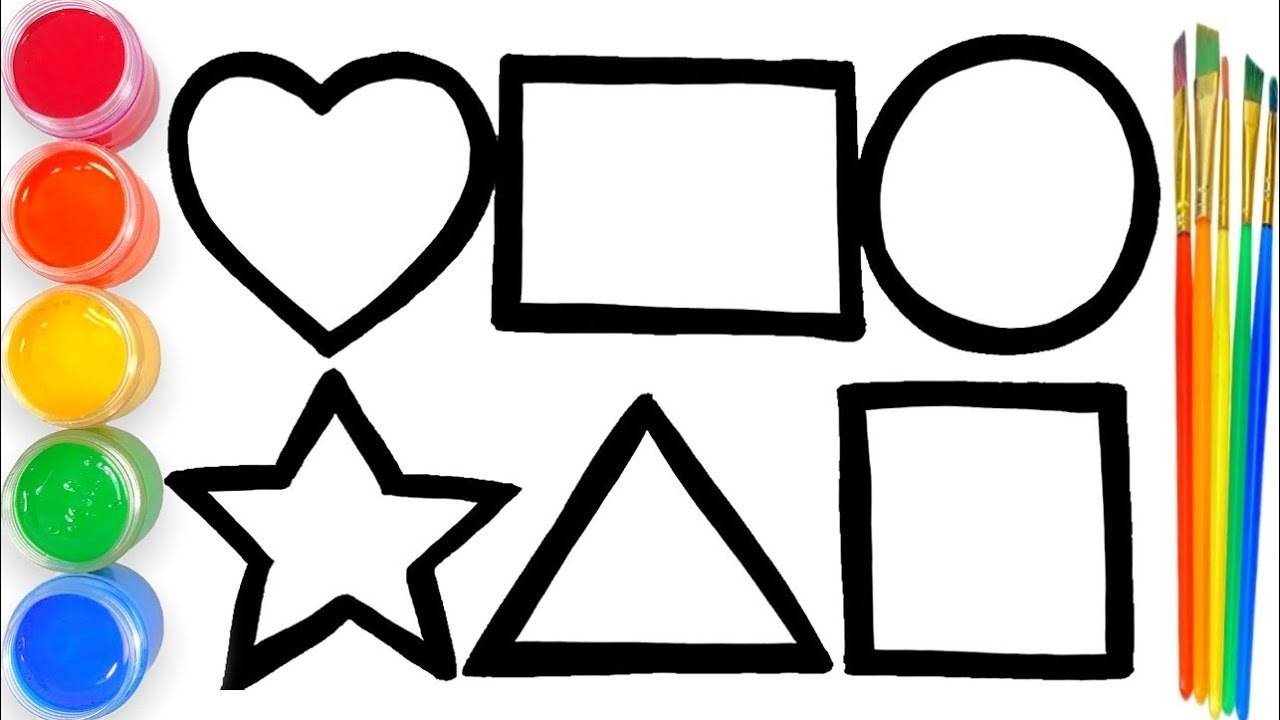 Cara menggambar macam-macam bentuk dasar | Vidio