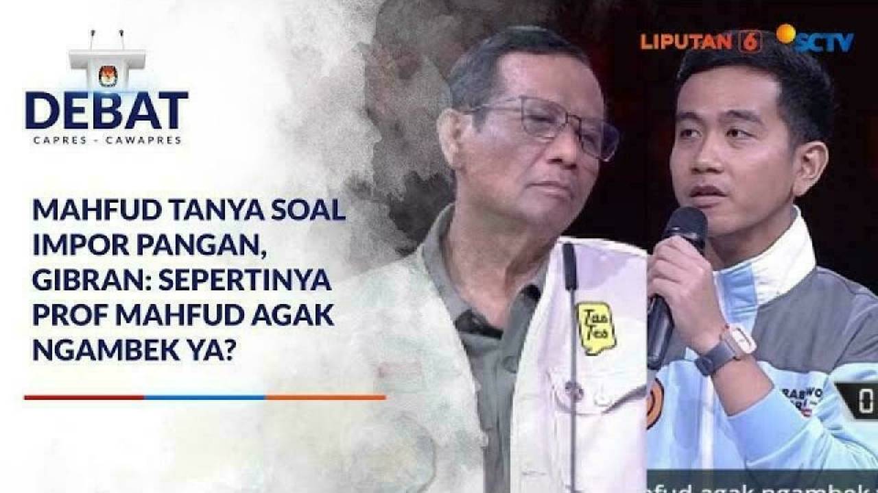 Gibran: Sepertinya Prof Mahfud Agak Ngambek Ya? Dua Kali Saya Tanya Hal ...