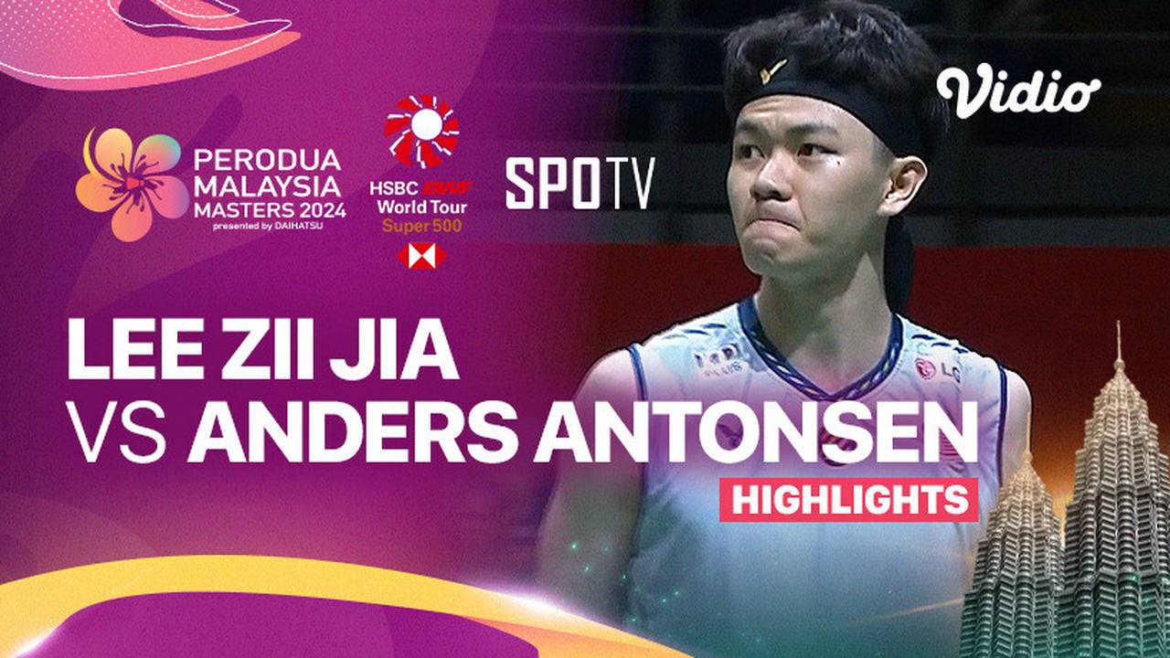 Lee Zii Jia (MAS) vs Anders Antonsen (DEN) - Highlights | Perodua ...