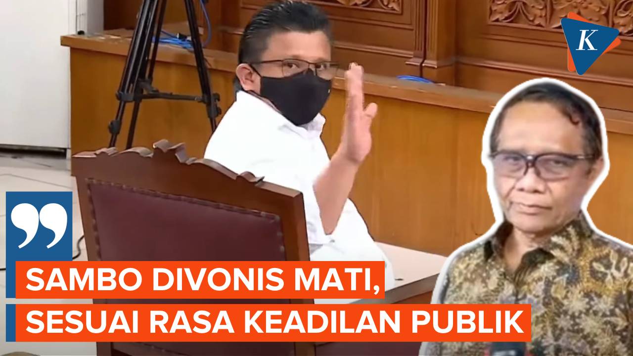 Mahfud Md Tanggapi Vonis Mati Sambo Sudah Sesuai Rasa Keadilan Publik
