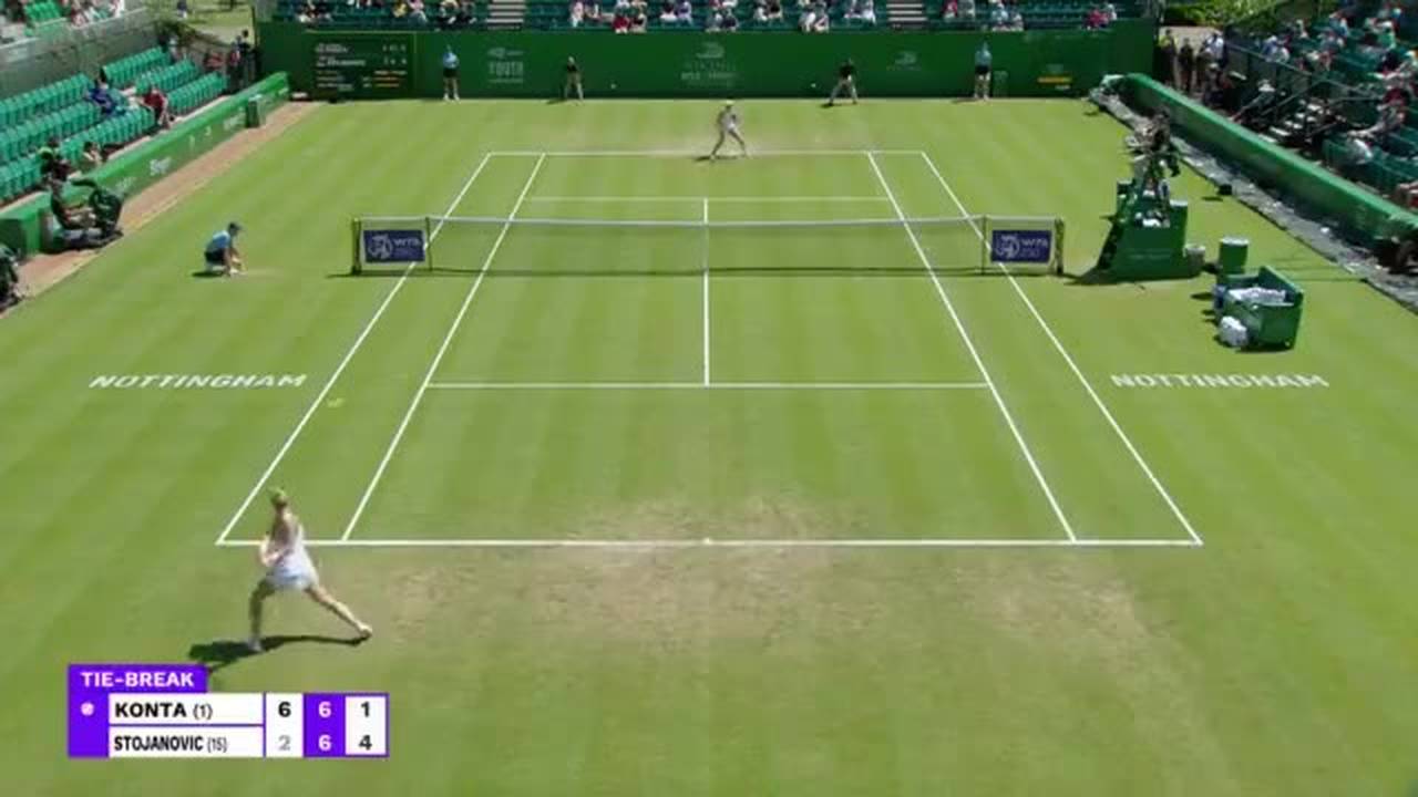 Match Highlights | Johanna Konta 2 vs 1 Nina Stojanovic | WTA Viking ...