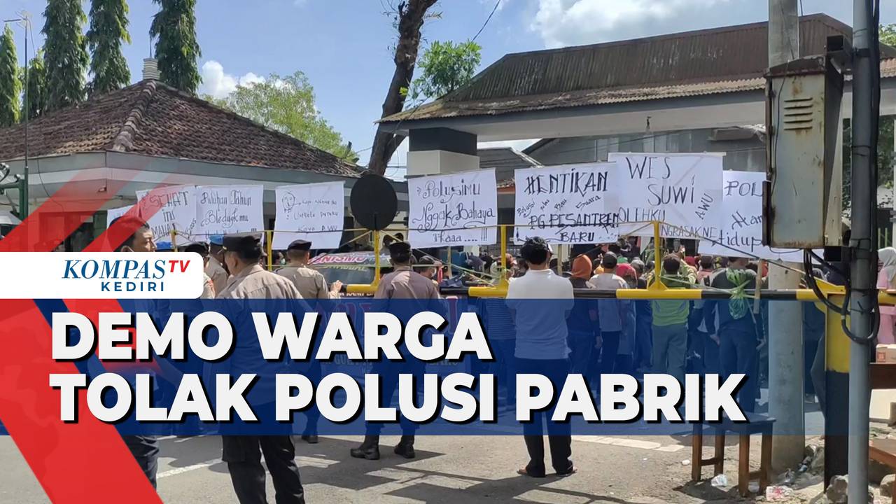 Warga Kediri Demo Polusi Limbah Pembakaran Pabrik Gula - Kompas TV | Vidio