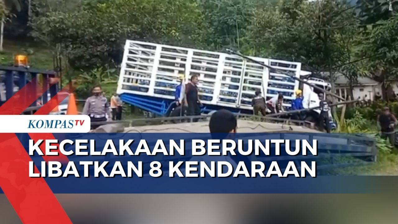 Truk Air Mineral Alami Rem Blong, Sebabkan Kecelakaan Beruntun di Jalur ...